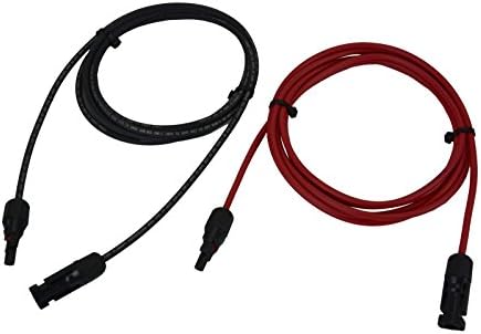 Amazon.com: 10 Feet 10AWG Solar Cable with Female and Male Connector ...