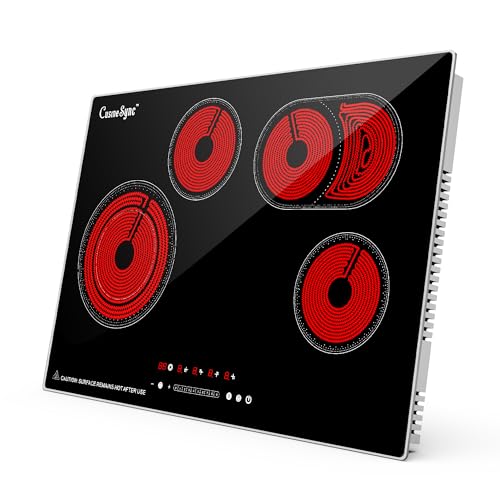 Cusinesync 30 Inch Electric Cooktop, 4 Burner Built-in Ceramic Cooktop ...