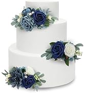 Amazon.com: Rinlong 3Pcs Berry Pink Cake Topper Pre-made Cake ...