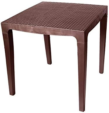 Cello Eden Four Seat Dining Table (Plastic ,Ice Brown) : Amazon.in ...