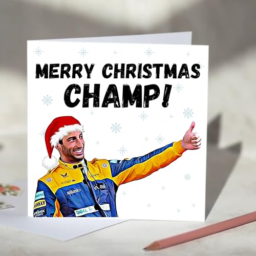 Daniel Ricciardo F1 Christmas Card, Merry Christmas Champ, McLaren ...