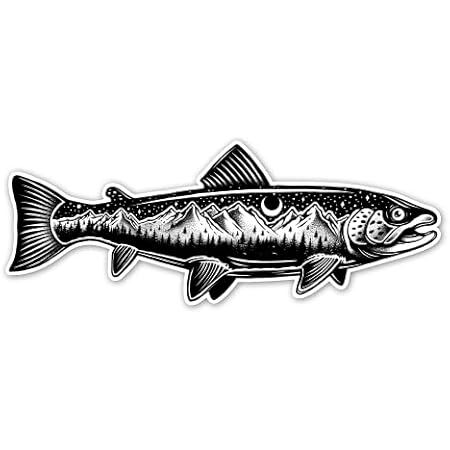 Trout Fish Decal Sticker for Car-Truck Windows Plus Laptops and ...