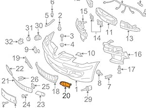 Amazon.com: Front Bumper Left Side Fog Light Grille A1718850323 ...