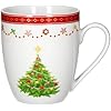 MamboCat Weihnachtstraum 12tlg Frühstücksset I Je 6x kleine Frühstücksteller & Kaffeebecher ...