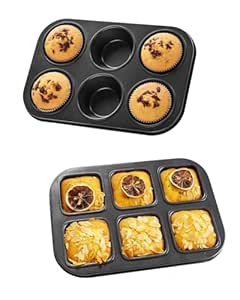 Buy CURATED CART Carbon Steel Muffin Tray with Brownie Tray - Premium ...
