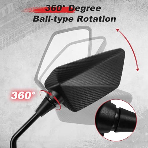 Snapklik.com : ATV Side Mirrors,2024 Upgraded Packaging Side Rearview ...