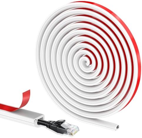 Zocipro Trunking for Electric Cables 14x10mm, Mini Semi-circular Side ...