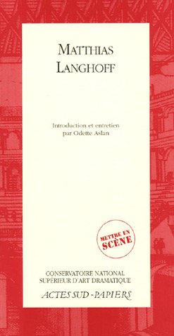 Amazon.com: Matthias Langhoff: 9782742756957: Langhoff, Matthias, Aslan ...
