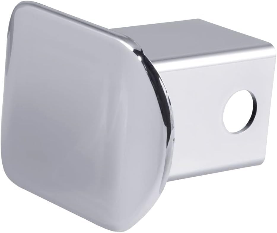 Amazon.com: Chrome Plastic Trailer Hitch Cover, 2 Inch Receiver ...