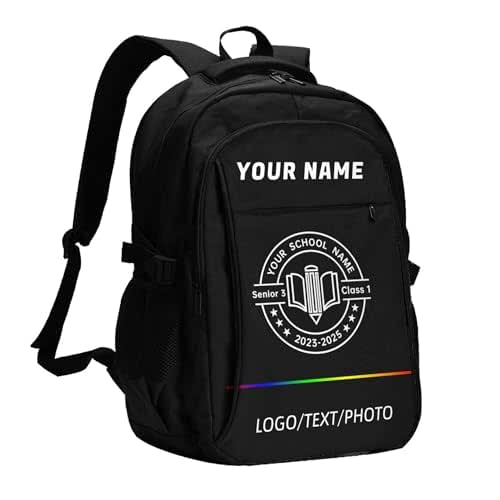 Amazon.com: Bulk Custom Backpack Personalized Laptop Backpack for Women ...