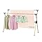 Amazon.com: YUBELLES 3 Tiers Foldable Clothes Drying Rack, Vertical ...