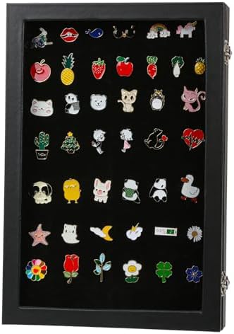 Amazon.com: Dustproof Pin Display Case PU Leather 8''x6'' Pin Display ...