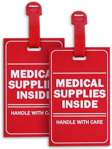 Amazon.com | MEDMAX 2 Pack Medical Supplies Inside Tag, Handle with ...