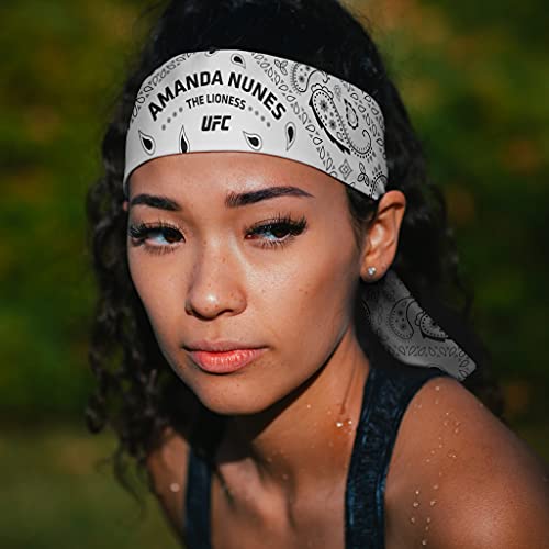 UFC Amanda Nunes Headbands (UFC Amanda Nunes Paisley Bandana White Tie ...