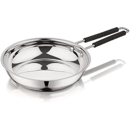 Buy Ashoka Stainless Steel Frying Pan 1.5 LTR Deep Frying Pans Gas and ...