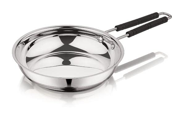 Buy Ashoka Stainless Steel Frying Pan 1.5 LTR Deep Frying Pans Gas and ...