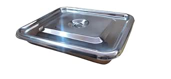 Mowell Stainless Steel Instrument Tray 8" x 3" Inches with Flat Cover ...