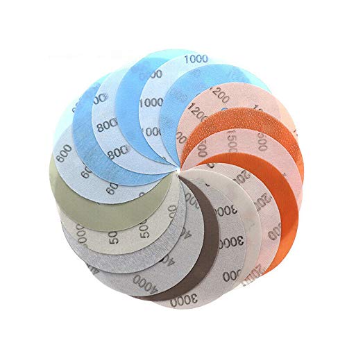 5 Inch 8 Holes FV Soft Sanding Disc Paper Waterproof Sandpaper 600-5000 ...