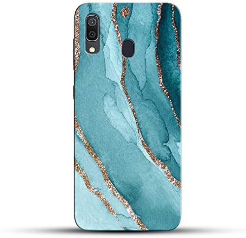 COLORflow Samsung A30 / A20 / M10S Back Cover | Blue Marble Golden ...