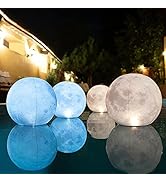 Amazon.com : TIALLY Full Moon Floating Pool Lights Solar Powered - 16 ...