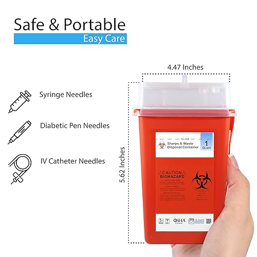 Snapklik.com : Sharps Container, Sharps Containers For Home Use, Needle ...