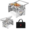Amazon.com: BiggerFire 360° Rotating Barbecue Grill, Stainless Steel ...