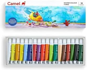 Camel Water Colour Tubes, Set of 18 Shades, : Amazon.in: Home & Kitchen