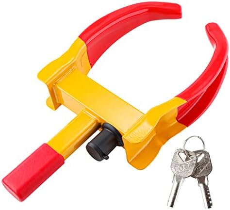 Flexzion Trailer Wheel Lock Anti Theft Wheel Clamp Lock - Heavy Duty ...