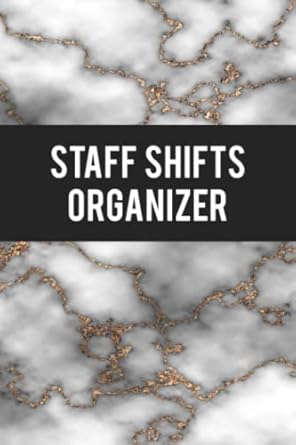 Amazon.com: Staff Shifts Organizer: Employee Work Schedule Logbook ...