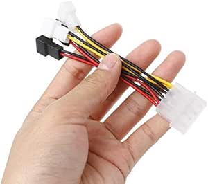 XYUANG IDE Molex 4-Pin To 4X 3-Pin TX3 Case Cooling Fan Power Adapter ...