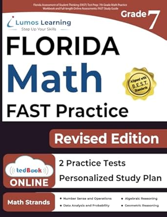 Florida Assessment of Student Thinking (FAST) Test Prep: 7th Grade Math ...