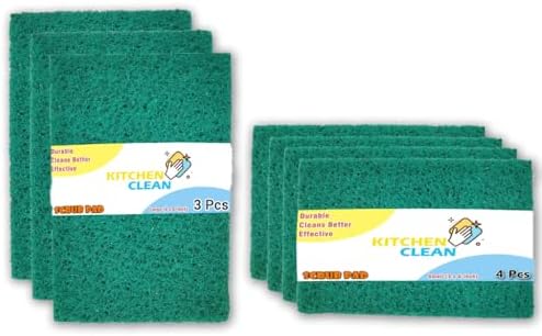 Kitchen Clean ™ 7 Pcs Scrub Pads | Dish wash Juna Scrubber Clean Shine ...