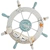 Amazon.com: Rienar Nautical Beach Wooden Boat Ship Steering Wheel ...