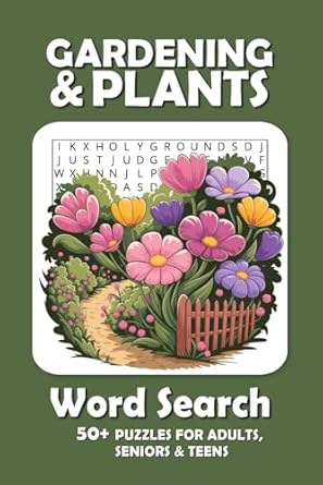 Gardening & Plants Word Search Puzzle Book: Word Searches with Easy to ...