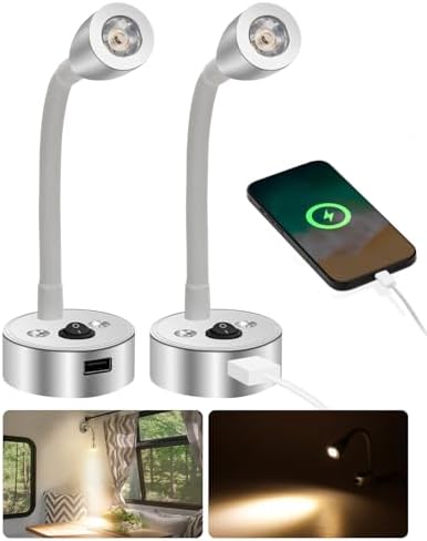 SUPAREE 12v LED Caravan Lights Campervan Lights USB LED 12V LED Reading ...
