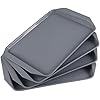 Amazon.com | Anbers Set of 4 Plastic Serving Tray/Cafeteria Fast Food ...