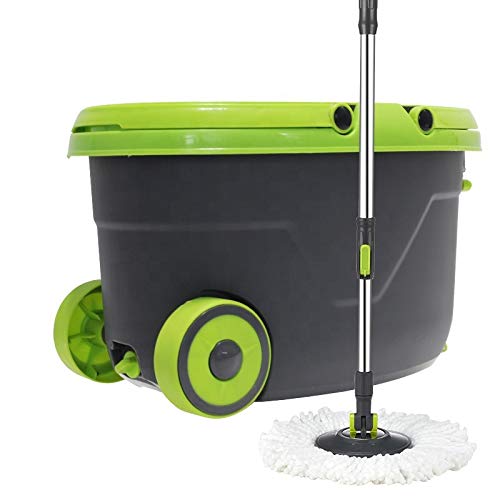 Fabulous 360 Spin Mop with Bigger Wheels, 2 Refills and Plastic Auto ...