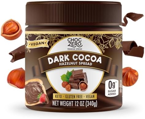 Amazon.com : Vegan Cocoa Hazelnut Spread by ChocZero - Keto Friendly ...