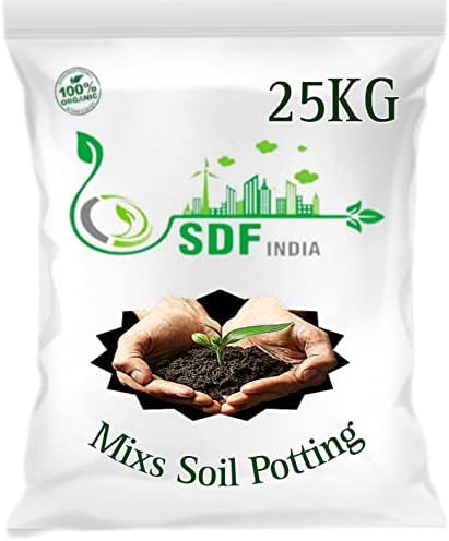 SDF Plant Soil - 25 Kg Potting Mix ? Ready-to-Use Organic Soil Mix for ...