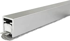 Adjustable Door Sweep (7178CA) with Pile Brush, 1/2”w x 1.13”h (48 ...