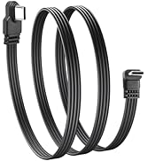 Amazon.com: JSADZKJ 90 Degree USB Type C 2.0 Flat Cable Right Angle ...