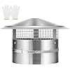 Amazon.com: VIVOHOME 8" Cone Top Chimney Cap with Screen, Round Roof ...