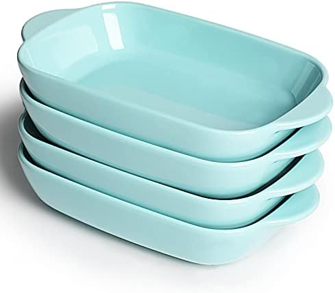 Amazon.com: Hoxierence 20oz Small Ceramic Baking Dishes, 7.5L x 5.4W ...