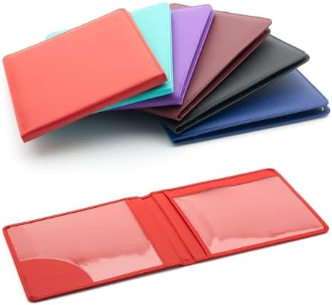 CKB LTD Red Disabled Badge Holder Wallet for Car Blue Badge Soft PU ...