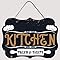 Amazon.com : Personalized Kitchen Signs Custom Name Wood Sign Kitchen ...