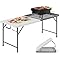 Amazon.com - YITAHOME 6Ft Metal Folding Table for Grill Portable 2-in-1 Design Folding Grill ...
