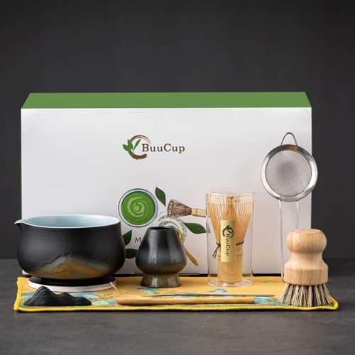 Amazon.com: Buucup Matcha Set, 10 Pcs Whisk Set Includes Bowl, Whisk ...