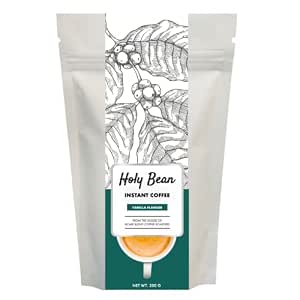 Holy Bean - Instant Coffee - Vanilla Flavour - 200g, Bag : Amazon.in ...