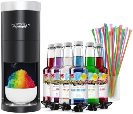 Amazon.com: Hawaiian Shaved Ice HomePro Shaved Ice Machine Kit, 3-16oz ...