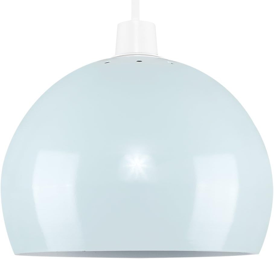 MiniSun | Mini Retro Gloss Pale Blue Arco Style Dome Ceiling Pendant ...